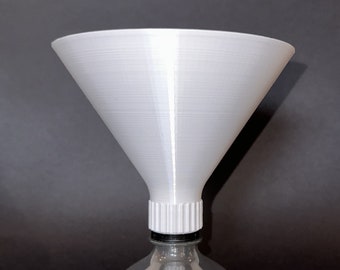 Vented Funnel With Screw Cap 3D Printed Funnel Cap - Etsy