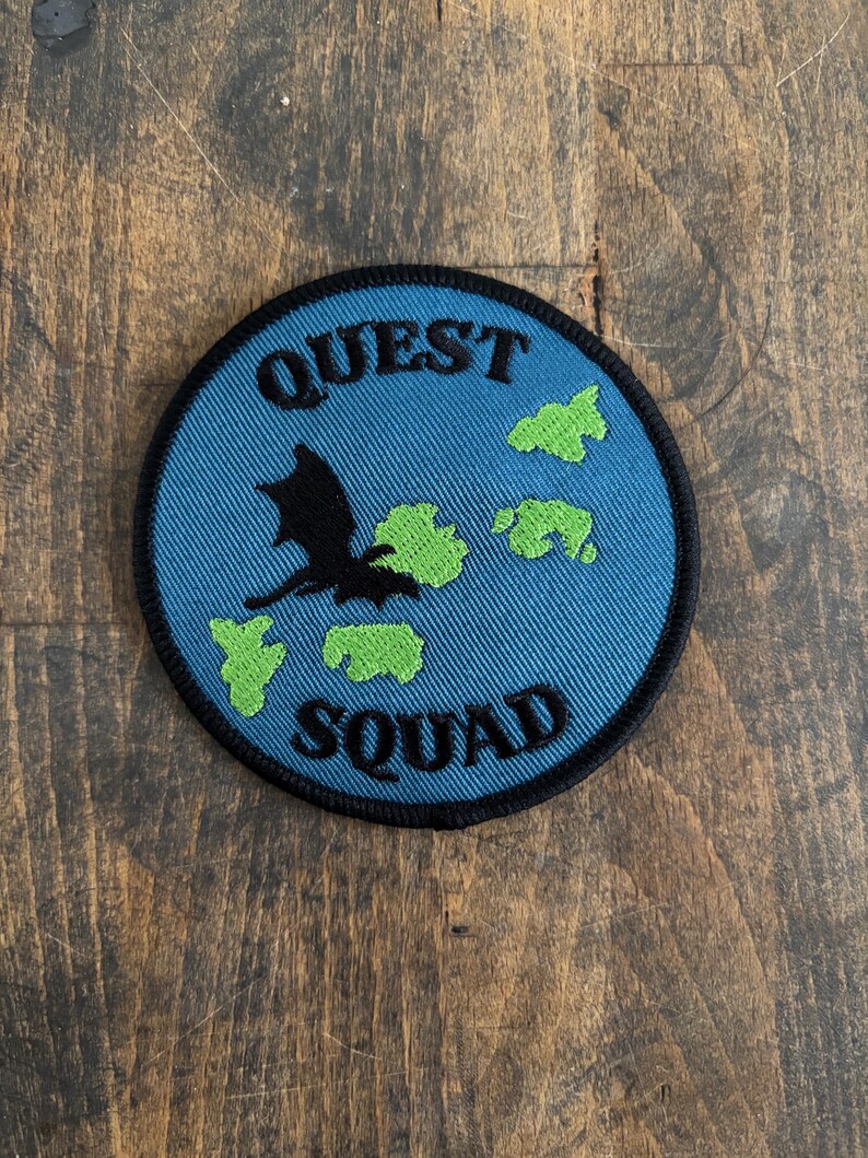 Fourth Wing QUEST SQUAD Patch, Embroidered Iron on Patch, Basgiath ...