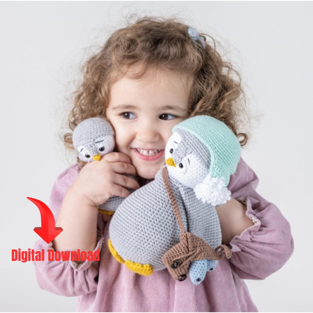 Crochet Penguin Amigurumi Pattern, Cute Ping Model for Kids, Fun DIY ...