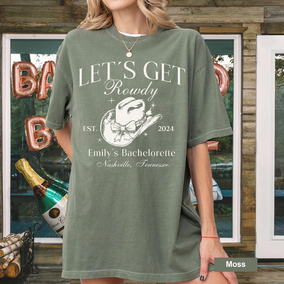 Personalized Western Bridal Party Shirt, Last Rodeo Bachelorette Shirt ...