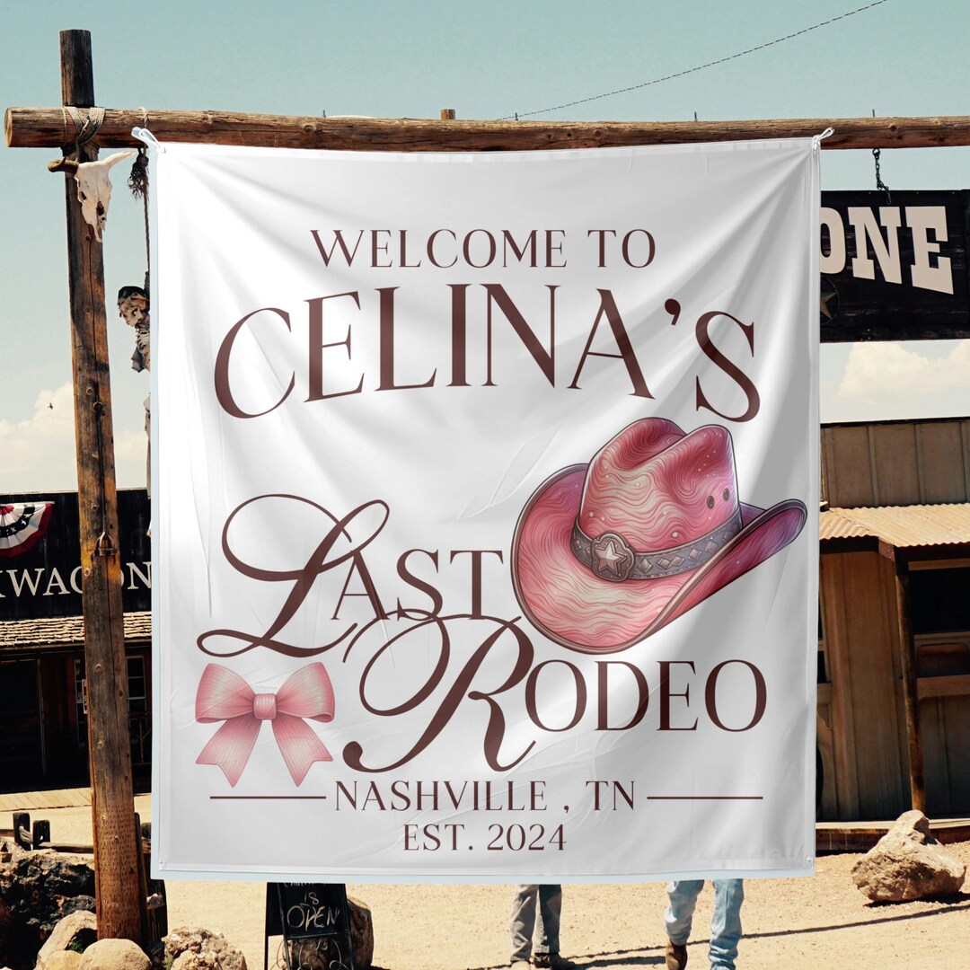 Last Rodeo Bachelorette Party Tapestry, Nashville Bach Tapestry ...