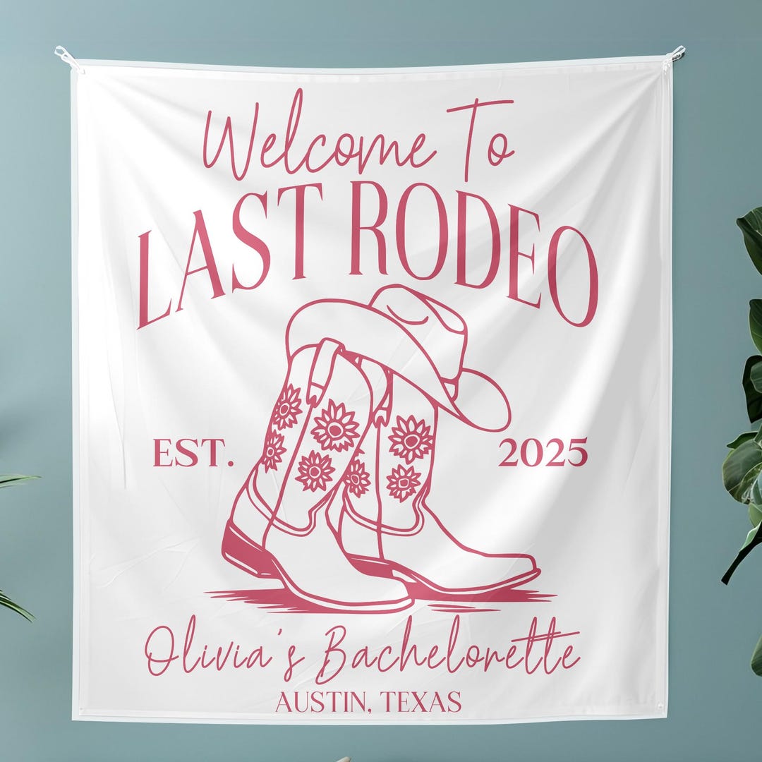 Lets Get Rowdy Party Sign, Last Rodeo Bachelorette Party Banner, Austin ...