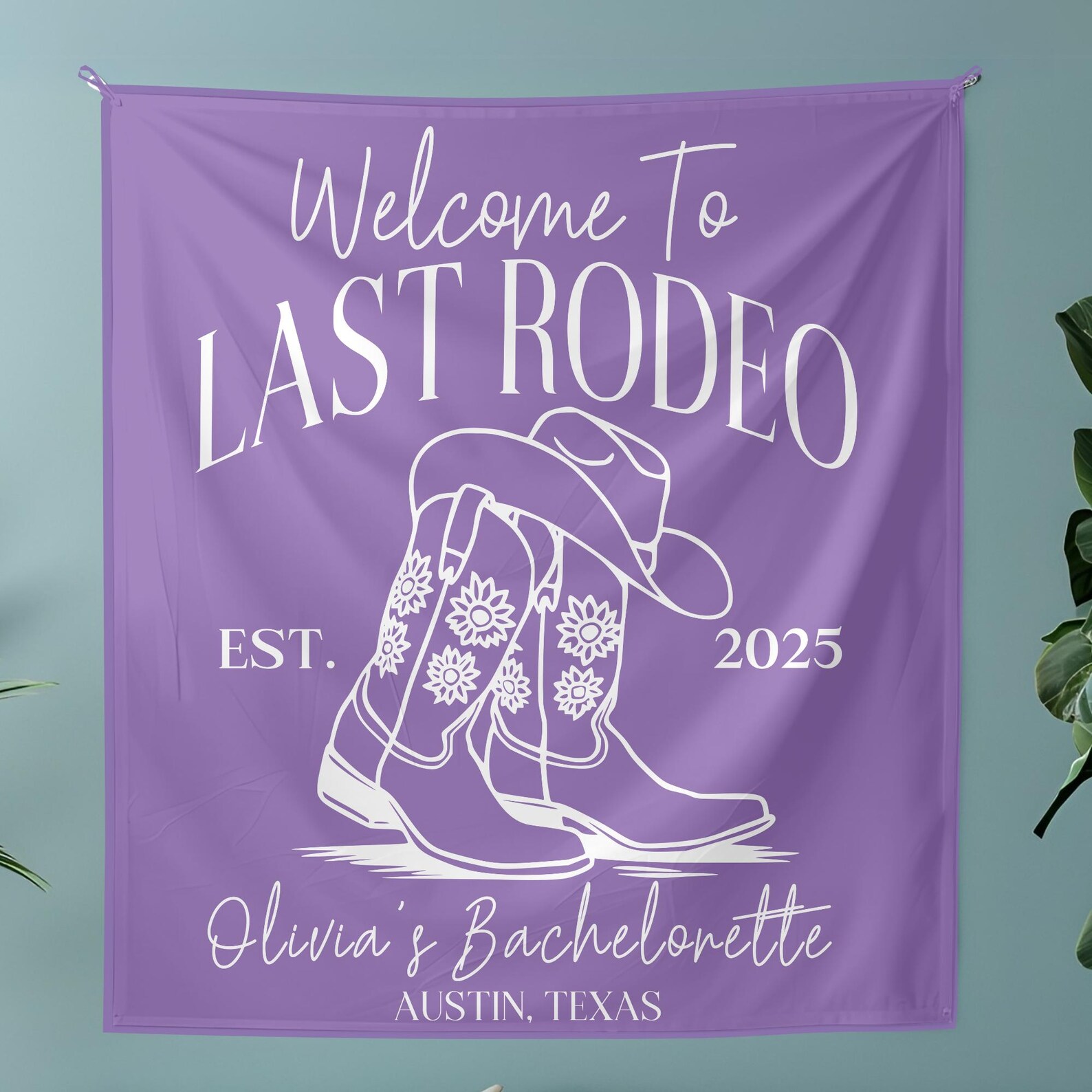 Lets Get Rowdy Party Sign, Last Rodeo Bachelorette Party Banner, Austin ...