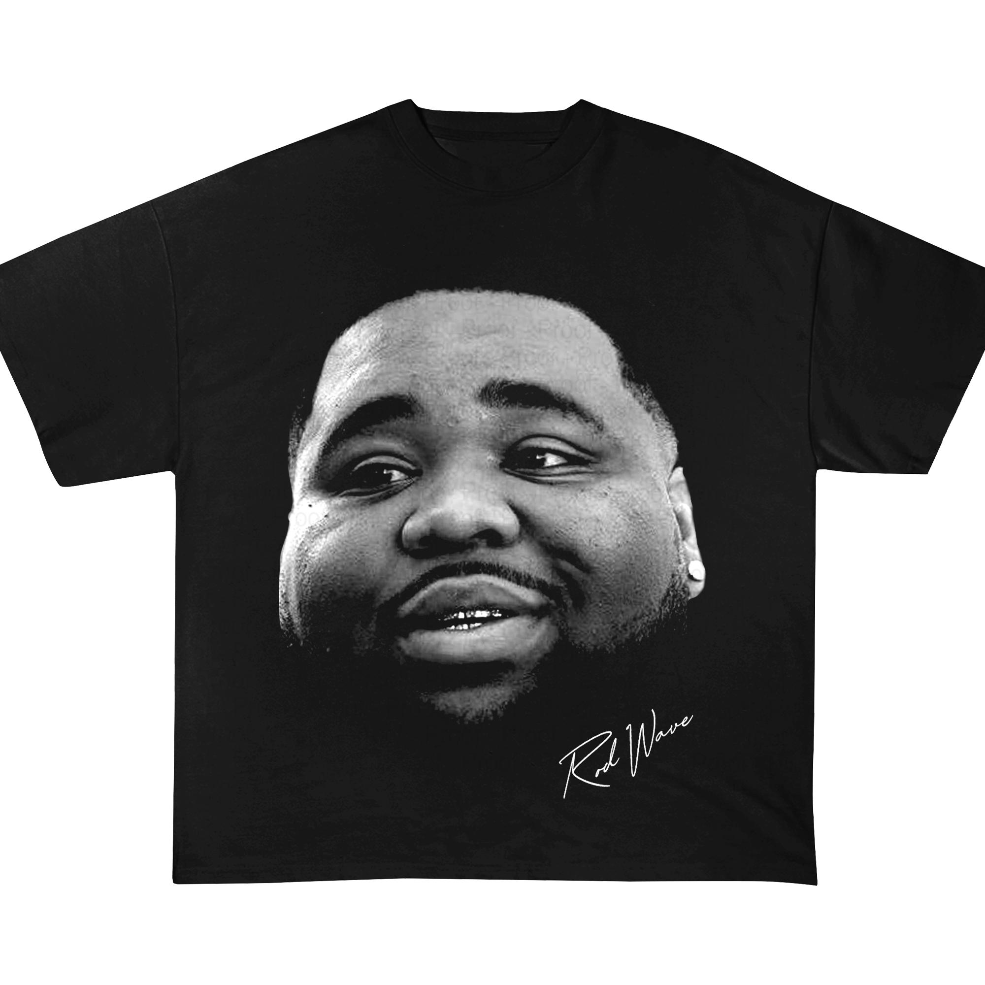 Rod Wave Black White Last Lap PNG T-SHIRT rap Tee Jumbo Graphic Print ...