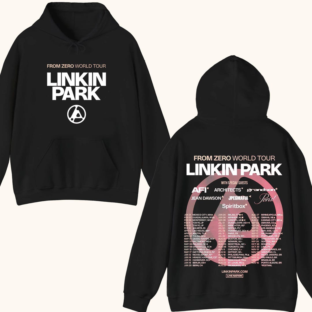 Linkin Park From Zero World Tour 2025 Hoodie, Linkin Park Concert 2025 ...