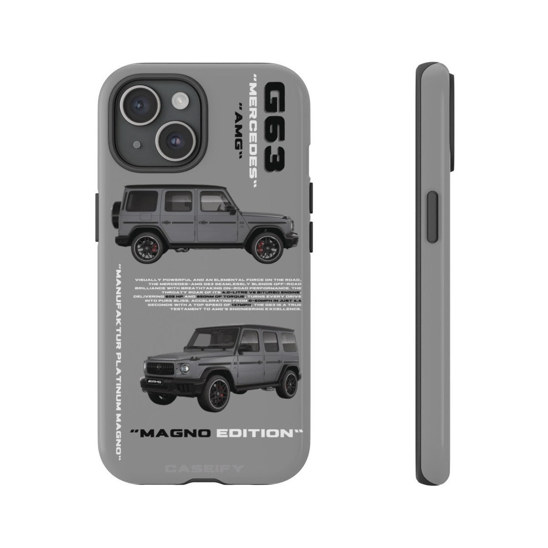 Mercedes AMG G63 - Platinum Magno/ Grey - CASEIFY Apple & Samsung Phone ...