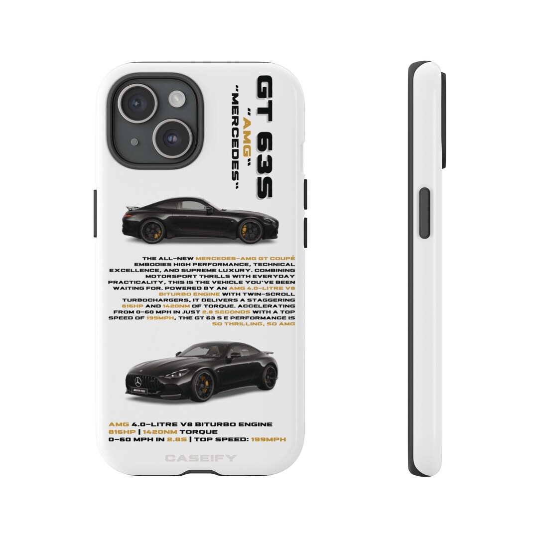 Mercedes AMG Gt63s Obsidian Black/ White CASEIFY Apple & Samsung Phone ...