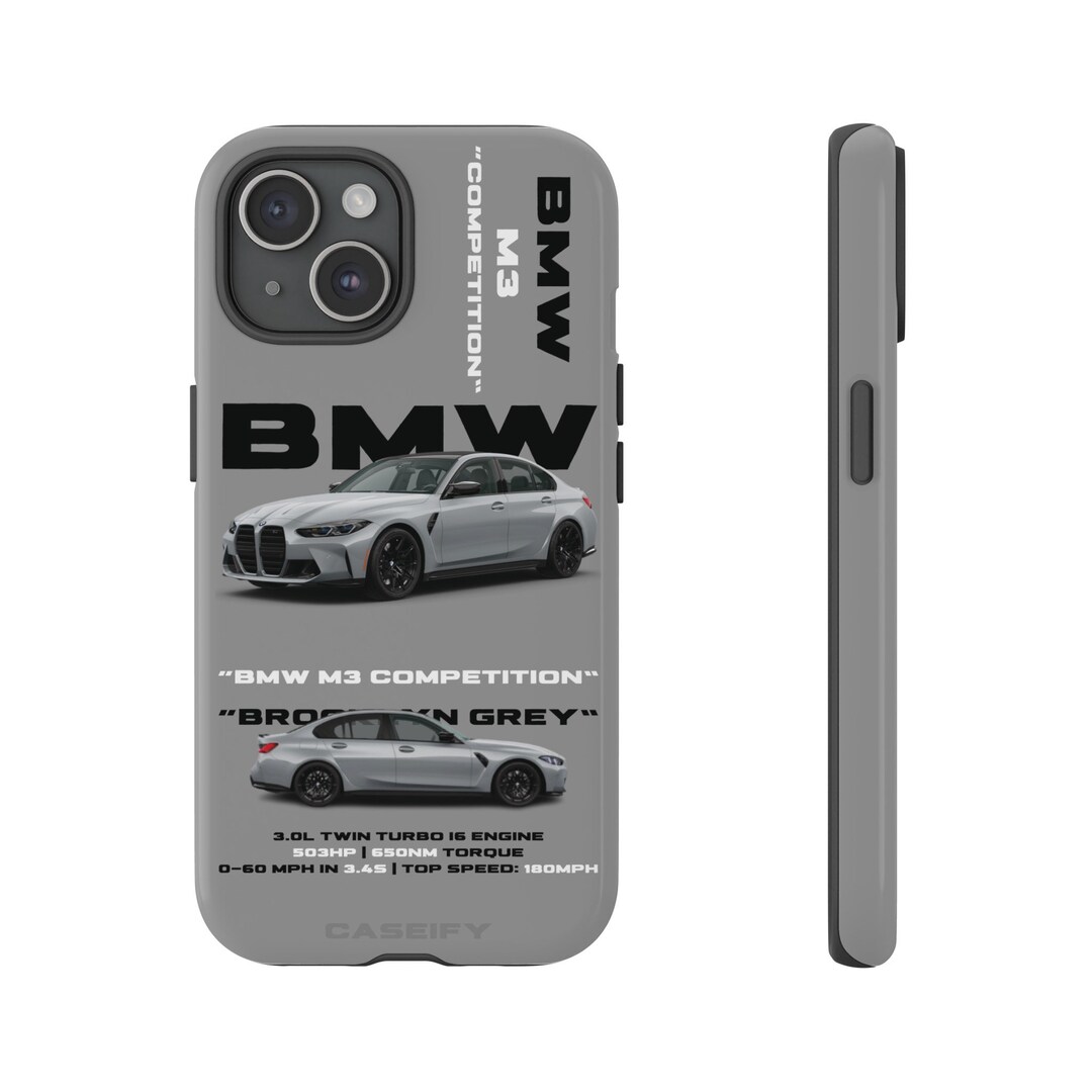 BMW M3 Competition Grey CASEIFY Apple & Samsung Phone Cases - Etsy