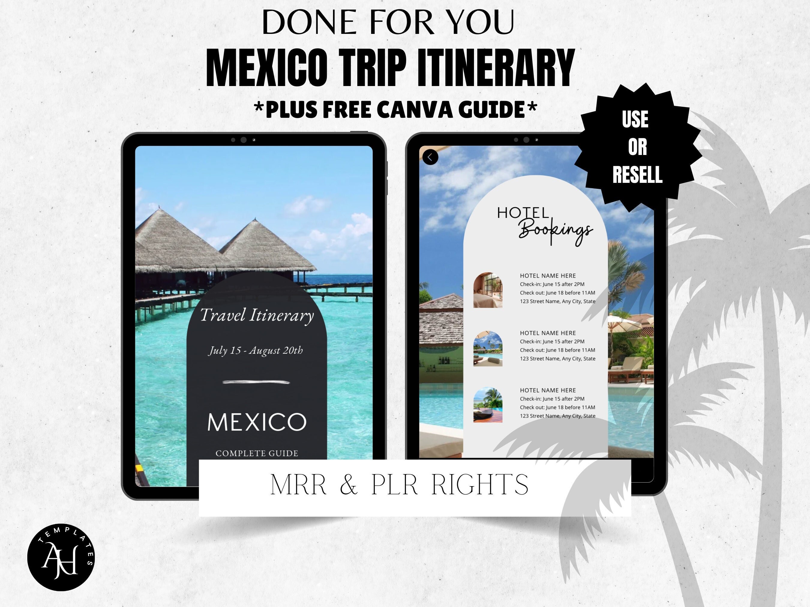 Mexico Trip Travel Itinerary, Mexico Vacation Planner Done for You ...