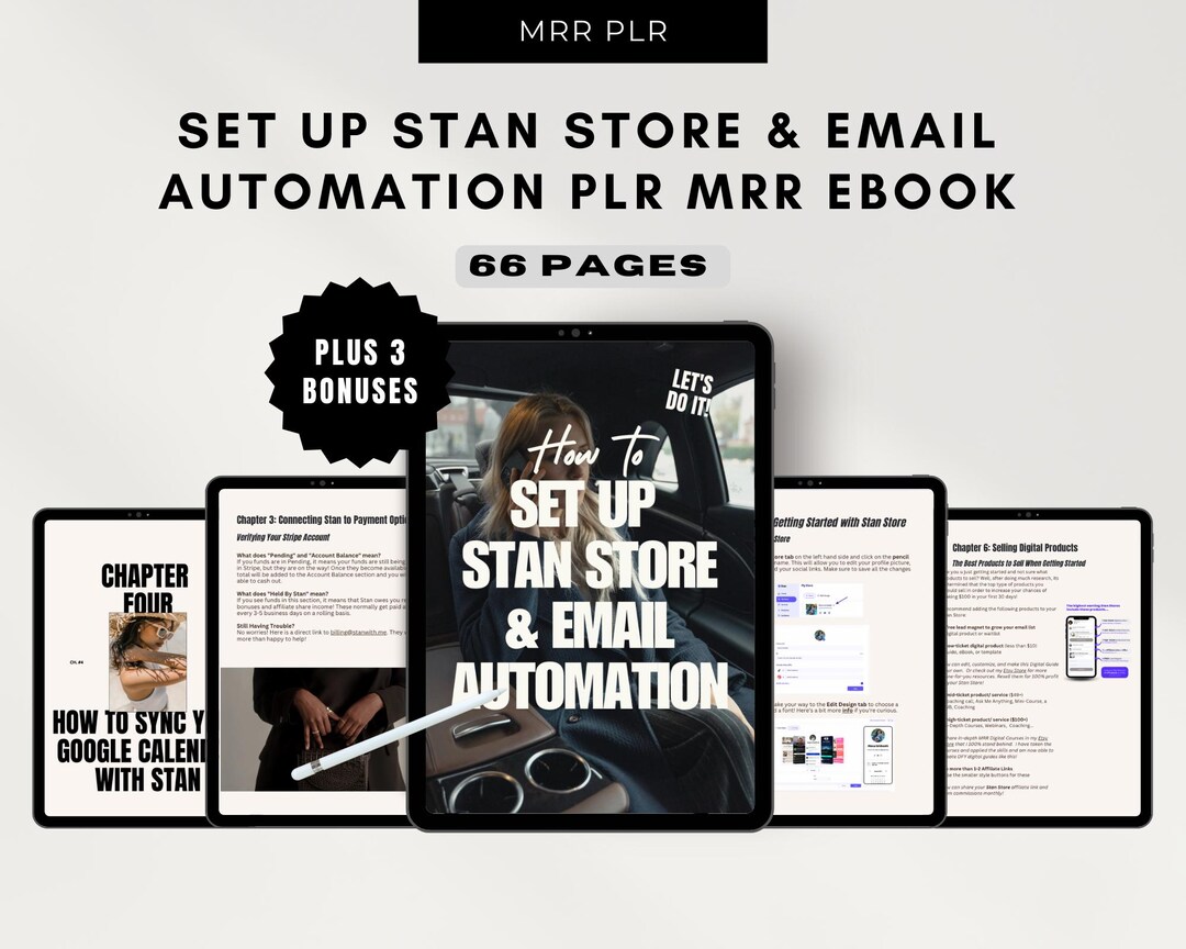 PLR MRR Stan Store Set up Ebook, Resell, Passive Income, Done for You ...