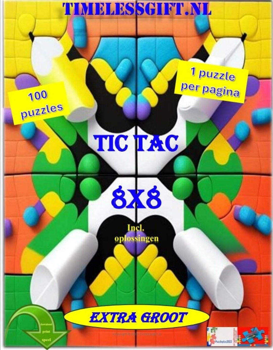Tic Tac Logic EXTRA LARGE, Tic Tac Logic Puzzle Book, 1 Puzzle per Page ...