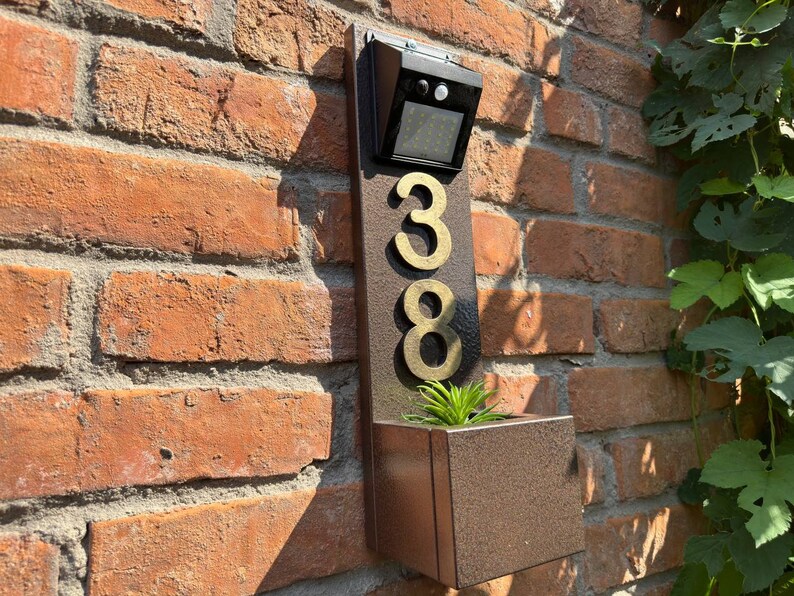 House Modern Custom Business Wood Address Plates House Door Large ...