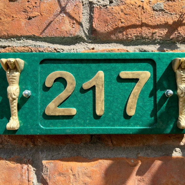 Modern House Numbers, Address Plate, House Sign, Traditional Door ...