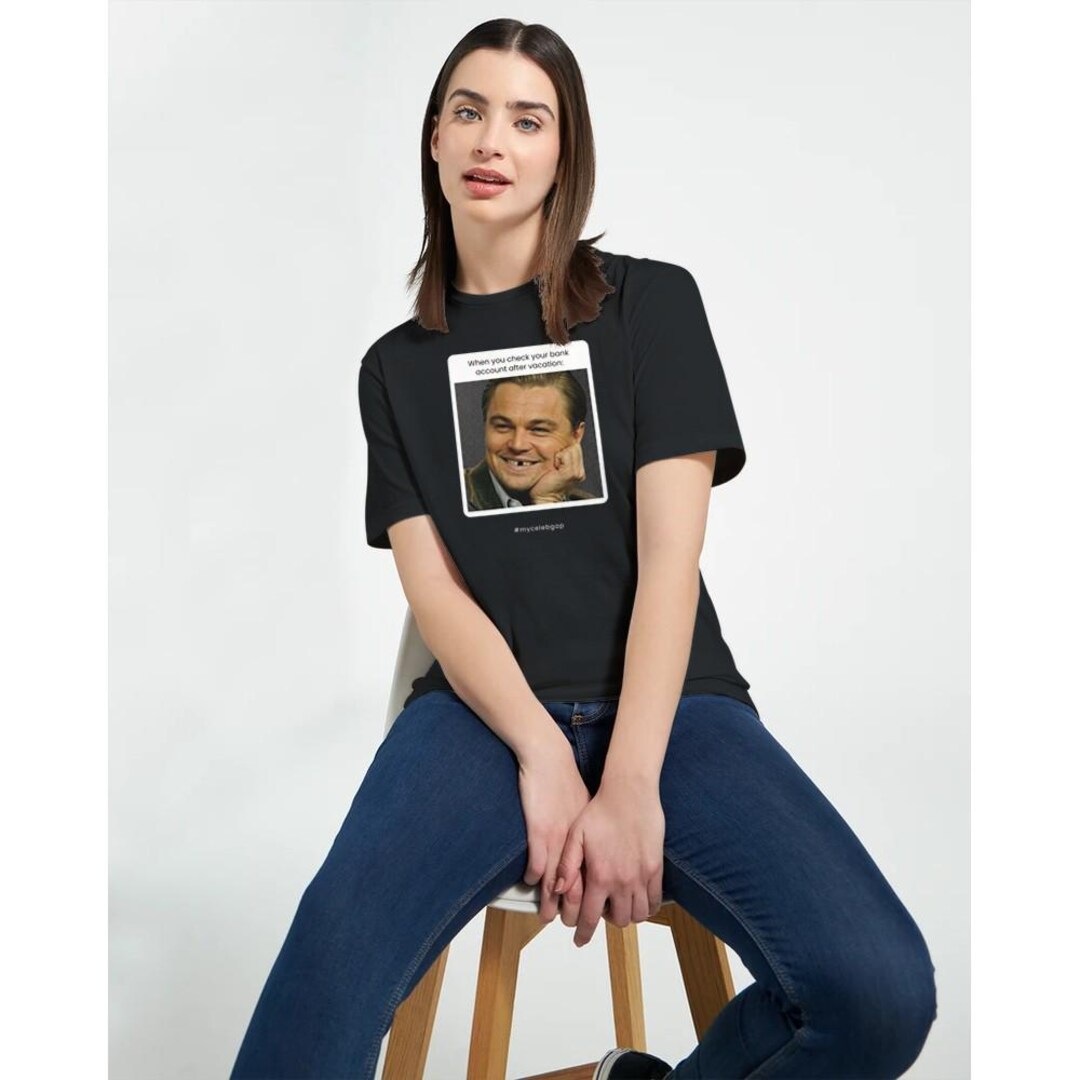 Mycelebgap Meme Leonardo Di Caprio T-shirt Woman - Etsy
