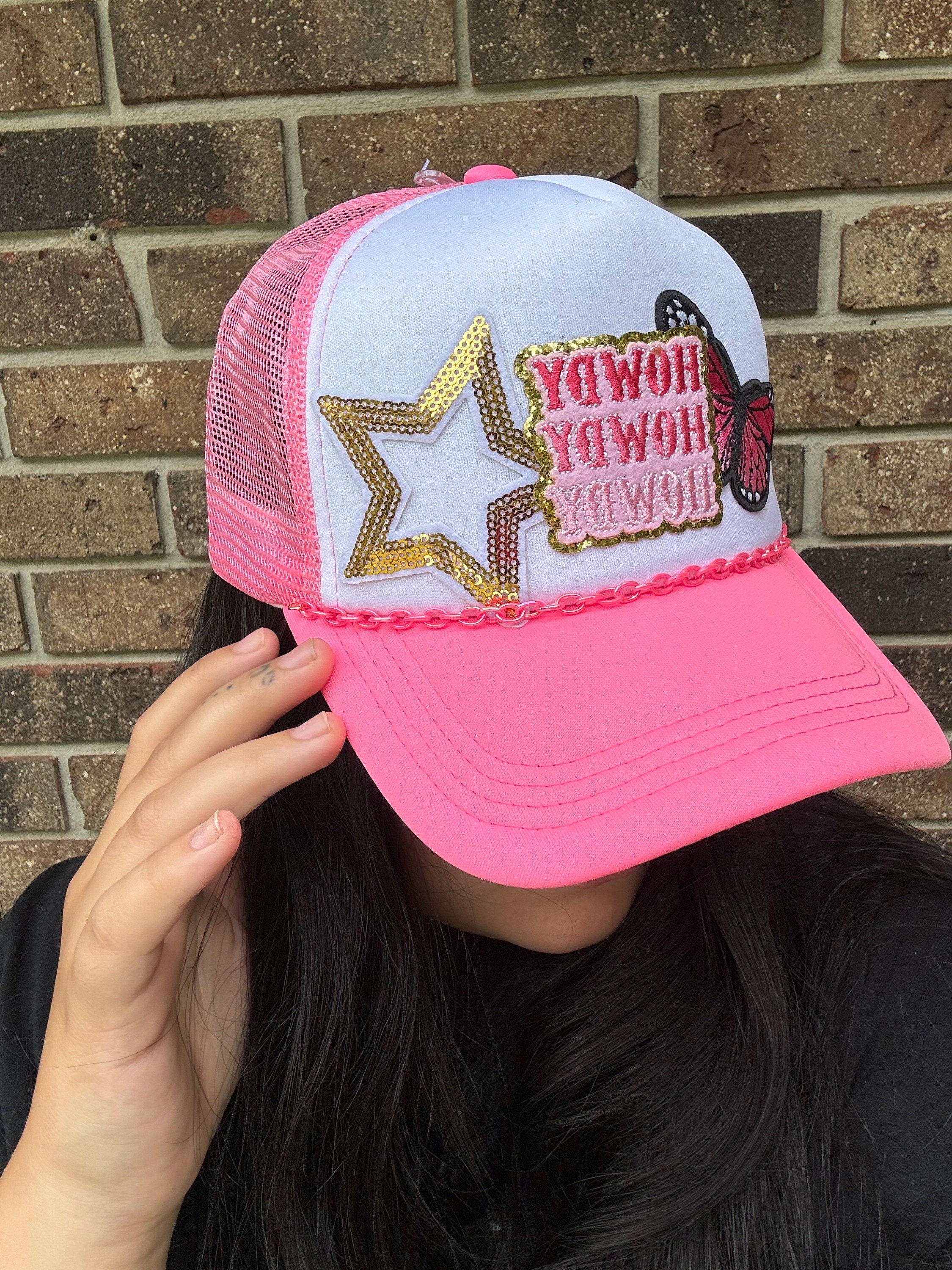 Howdy Cowboy Handmade Embroidered Patch Trucker Hat - Etsy