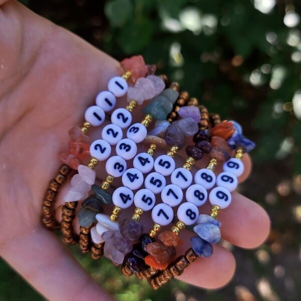 Angel Number Bracelet - Etsy