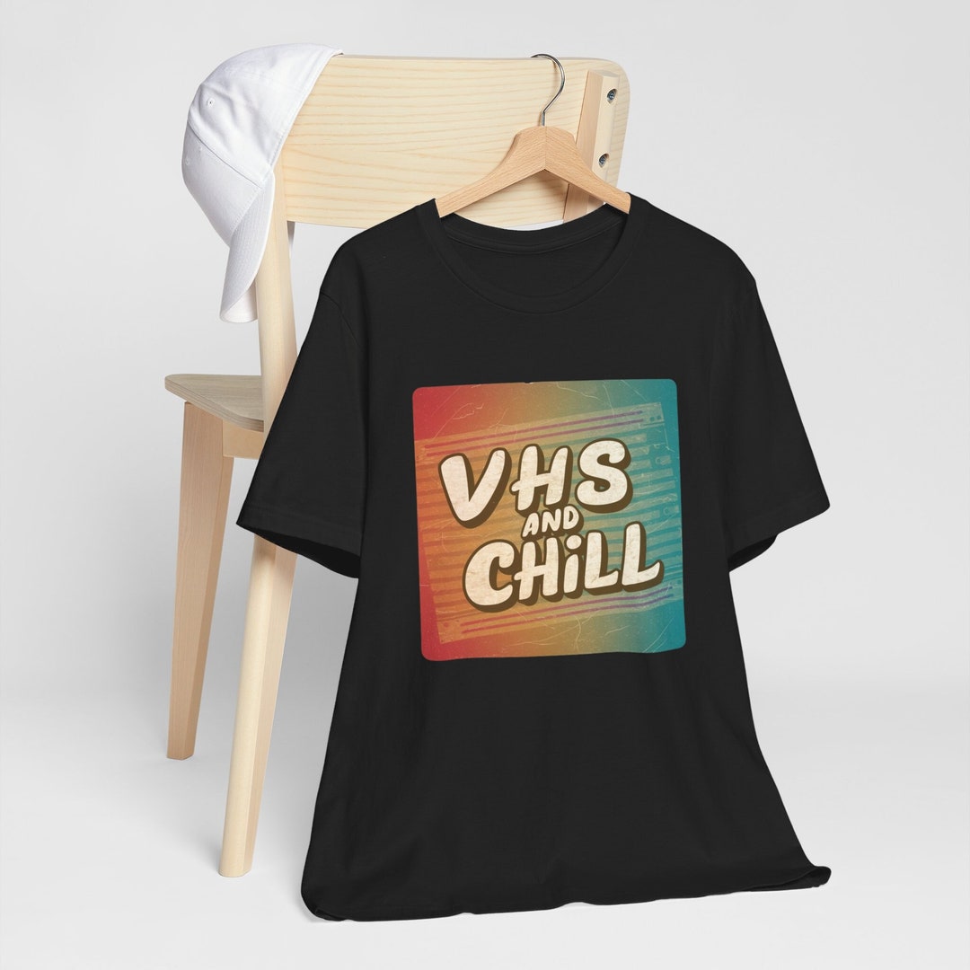 Retro VHS Chill Humor 80s Nostalgia Bold Colorful VCR Fan Vintage ...