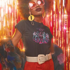 Retro Disco Vibrant Colorful Pop Art Dance Music Party Fashion Vintage ...