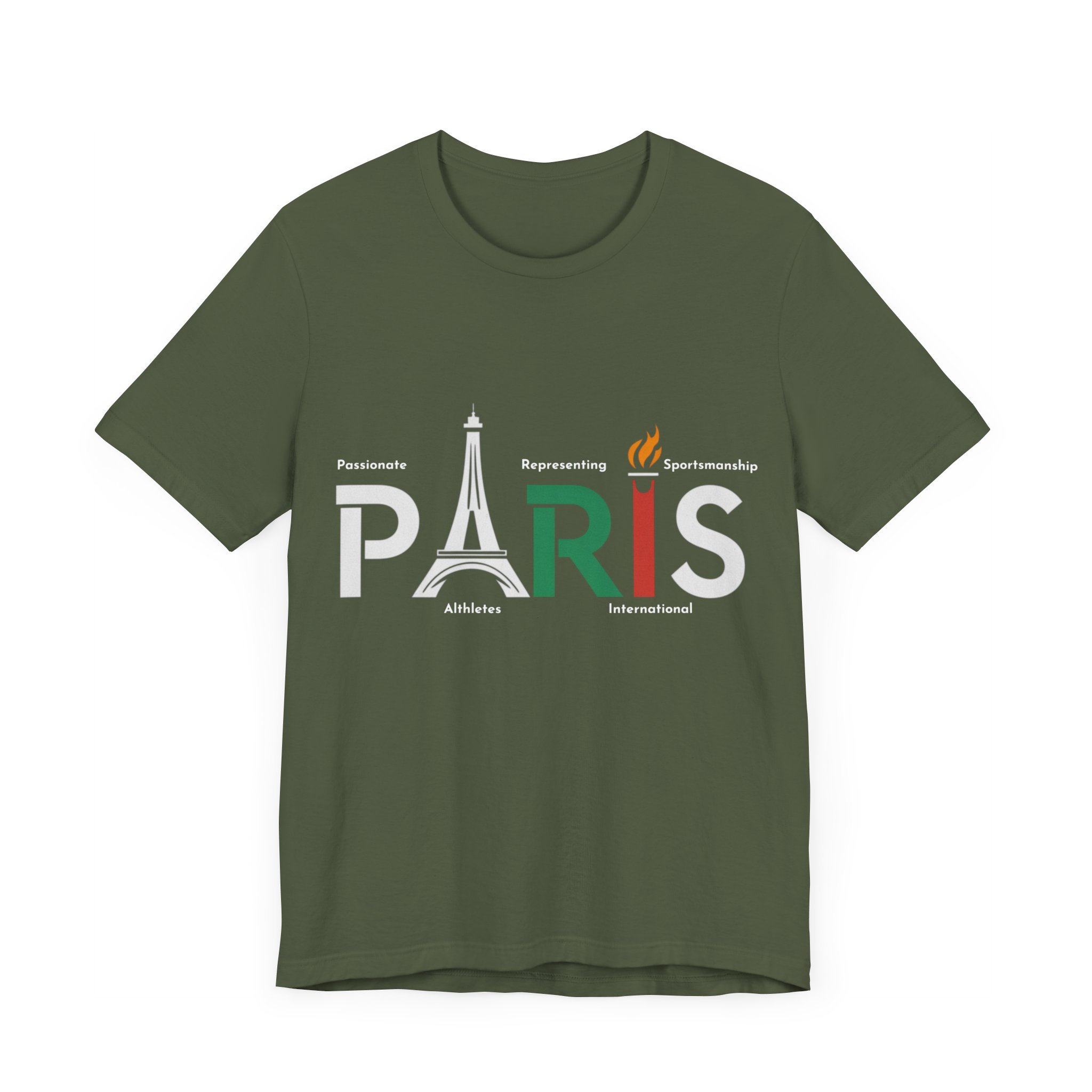 Paris Eiffel Tower Summer Games Passionate Athletes Representing ...