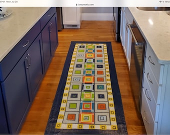 FLOORCLOTH Hand Painted Rug Country Primitive/ 3x4 - Etsy