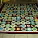 FLOORCLOTH Buttons Hand Painted Canvas Rug COUNTRY PRIMITIVE 6'x8' - Etsy