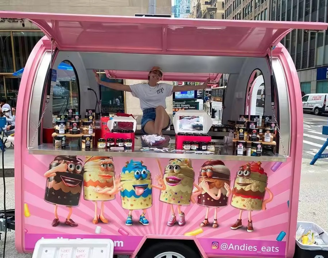 Small Buffet Bakery Shop Street Food Trailer,mobile Cart Trailer With ...