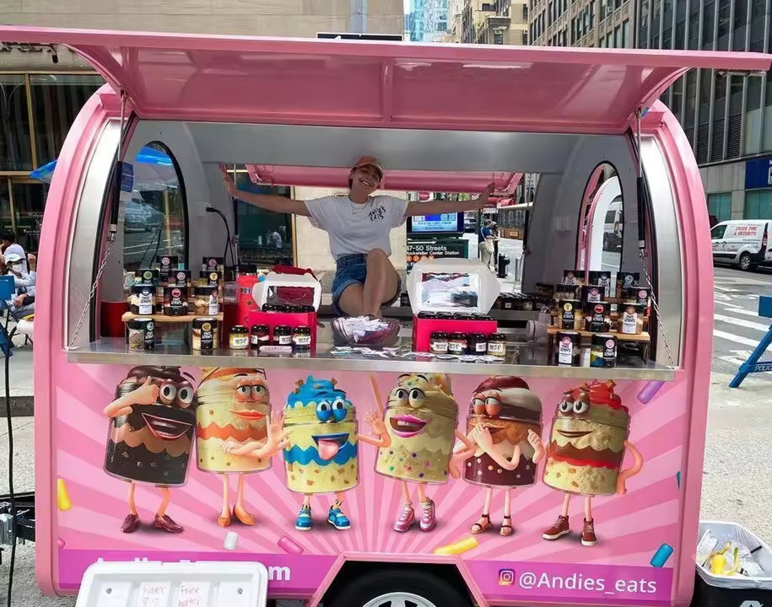 Small Buffet Bakery Shop Street Food Trailer,mobile Cart Trailer With ...