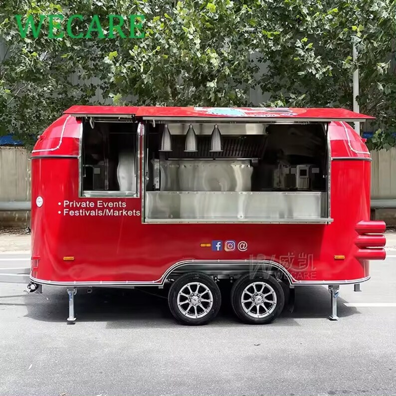 New Style Custom BBQ Concession Trailer Coffee Cart Hot Dog Ice Cream ...