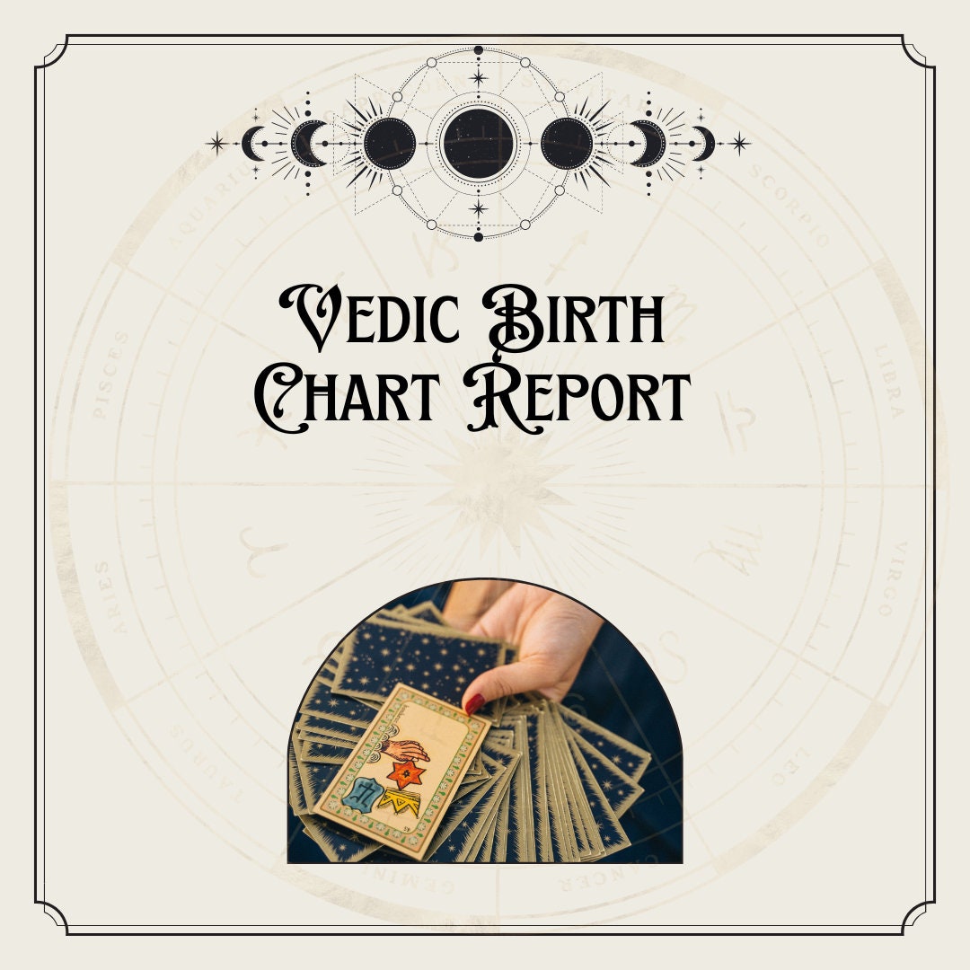 Vedic Astrology Reading Birth Chart Report - Etsy