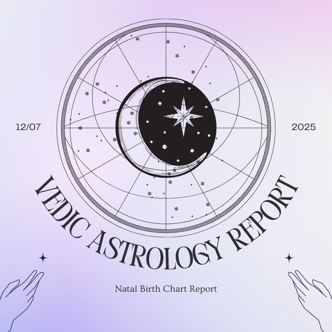 Vedic Astrology Birth Chart Report - Etsy