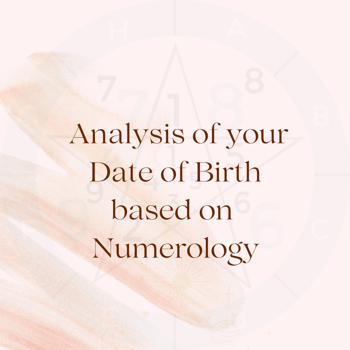 Numerology Grid Analysis Based on Your Date of Birth. - Etsy