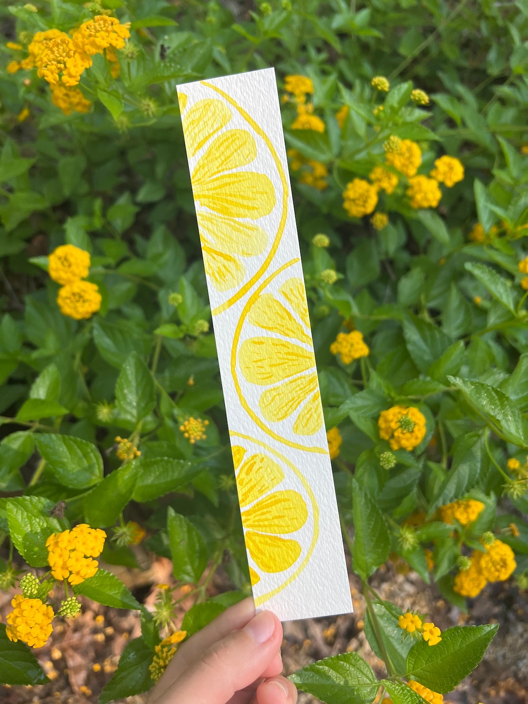 Set of 2 Lemon Hand Painted Watercolor Bookmarks. - Etsy
