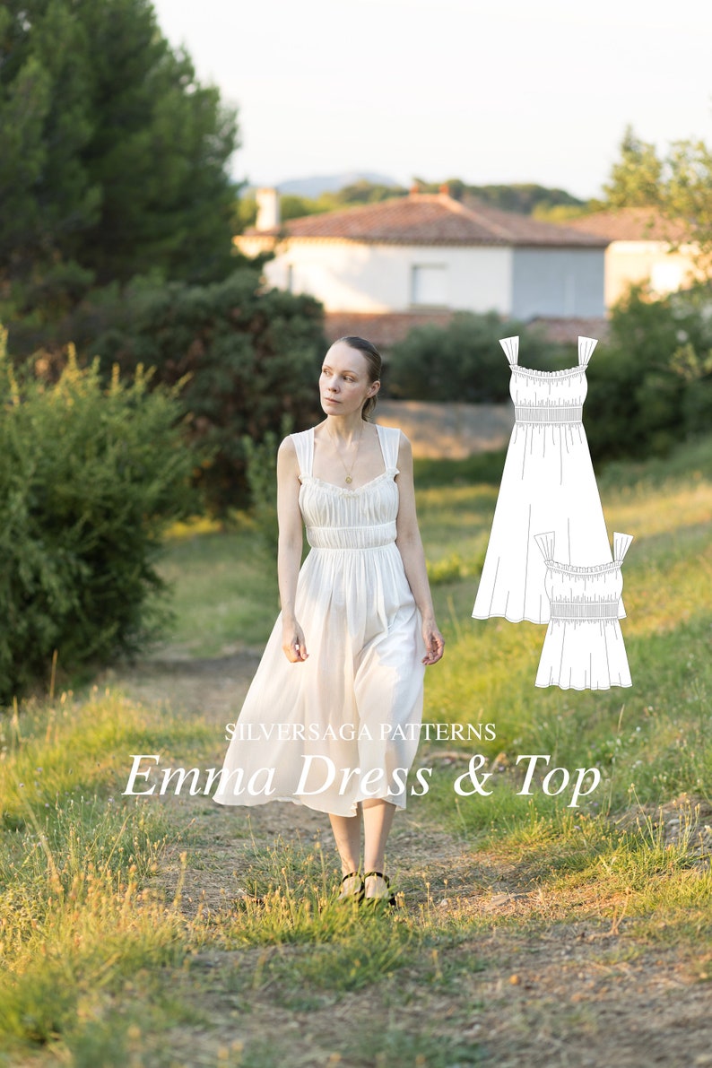 Emma Dress & Top PDF Sewing Pattern - Etsy Australia