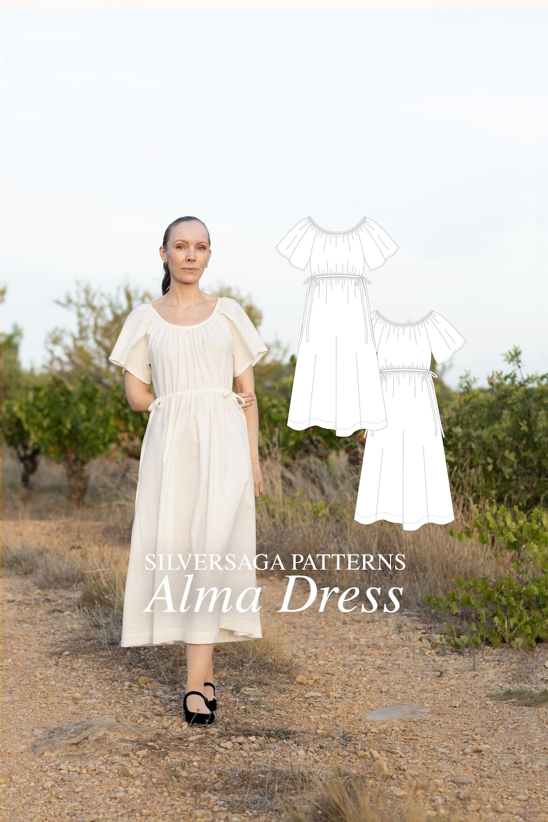 Alma Dress PDF Sewing Pattern | EU34-54 | beginner-friendly | no Zipper ...