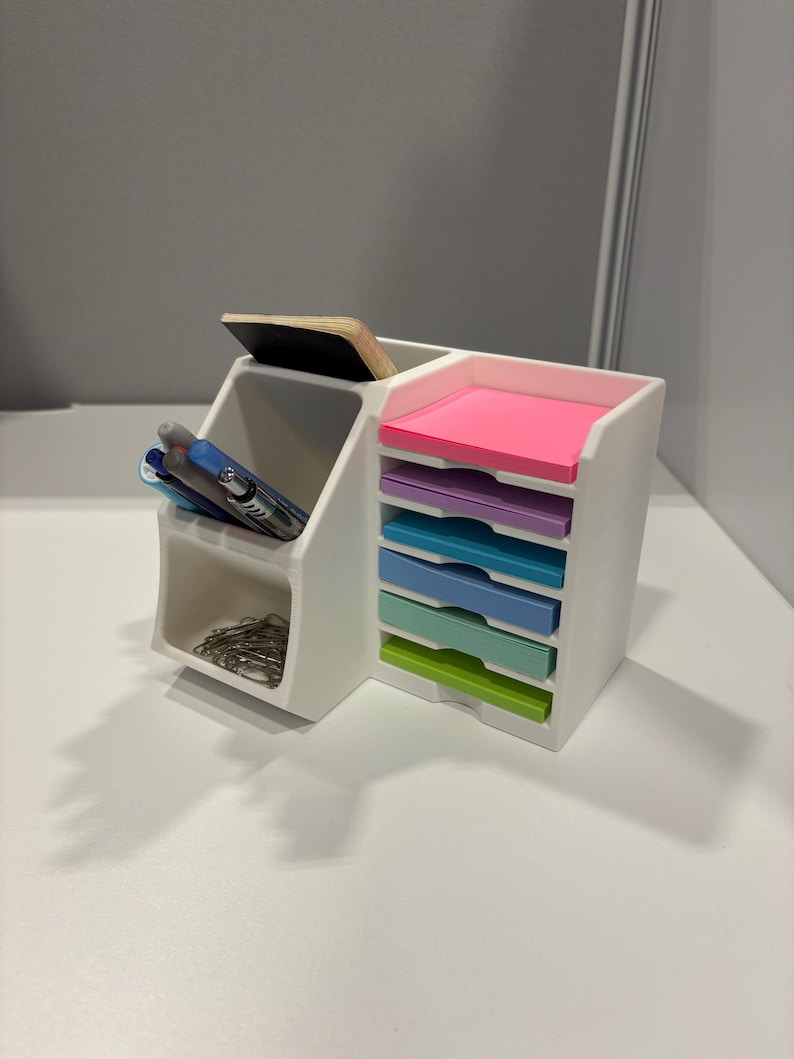 Desk Organizer: Modern Minimalist Office Caddy | 3D Printed - Etsy