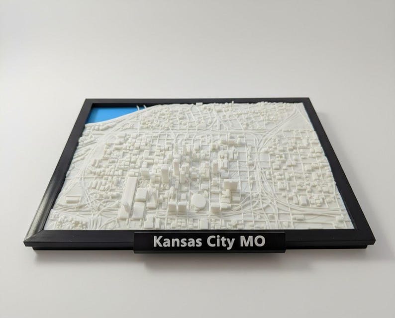 3D City Map Art | Custom Architectural Skyline Sculpture - Etsy