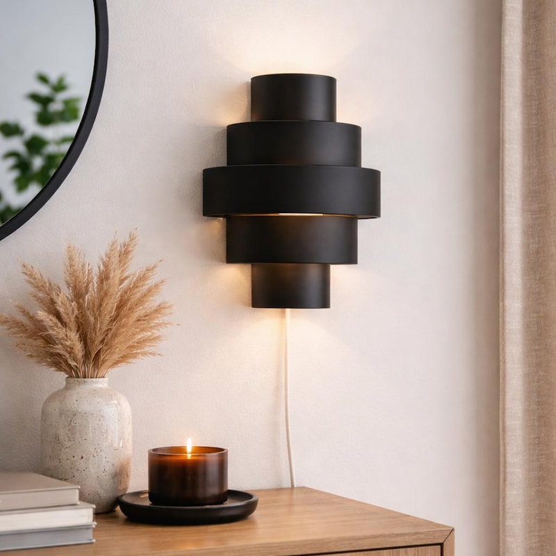 Mcm Wall Lamp Plug In - Etsy