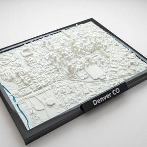 3D City Map Art | Custom Architectural Skyline Sculpture - Etsy