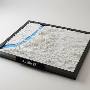 3D City Map Art | Custom Architectural Skyline Sculpture - Etsy