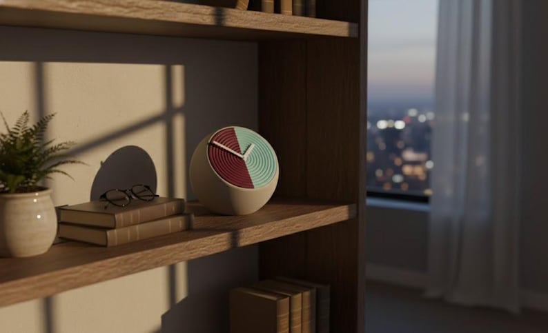Customizable Modern Sphere Clock | Artistic Geometric Home Decor ...
