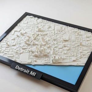3D City Map Art | Custom Architectural Skyline Sculpture - Etsy