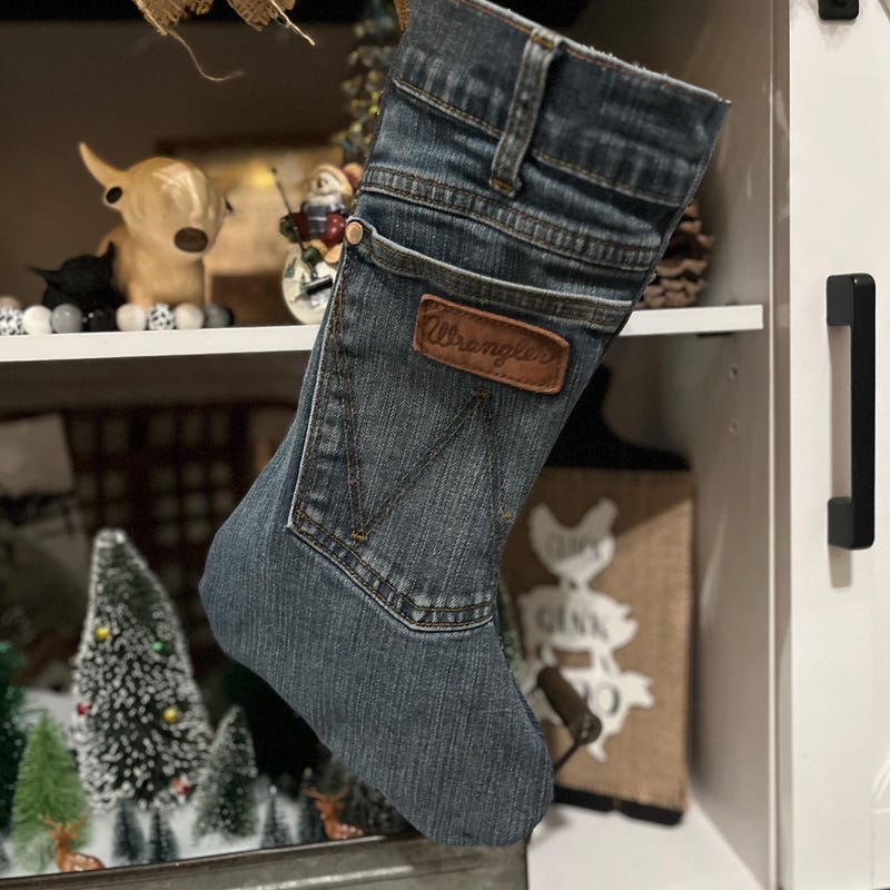 Denim Stocking - Etsy