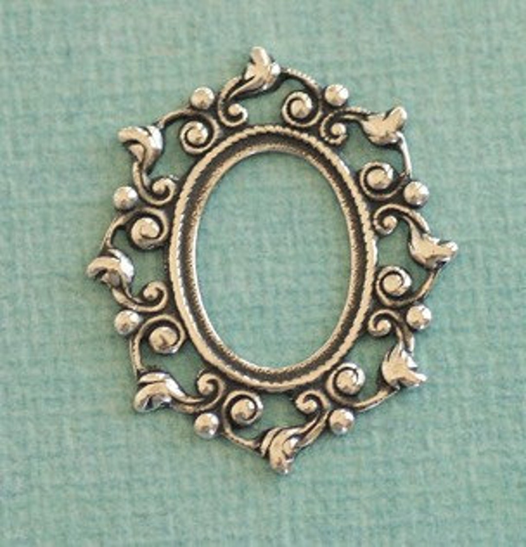13mm X 18mm Silver Oval Cabachon Bezel Setting 2496 - Etsy