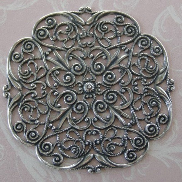 Silver Filigree - Etsy