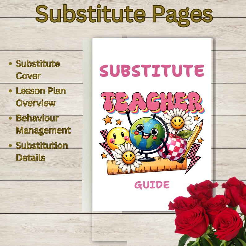2025 Printable Teacher Planner and Substitute Teacher Guide, 42 Pages ...
