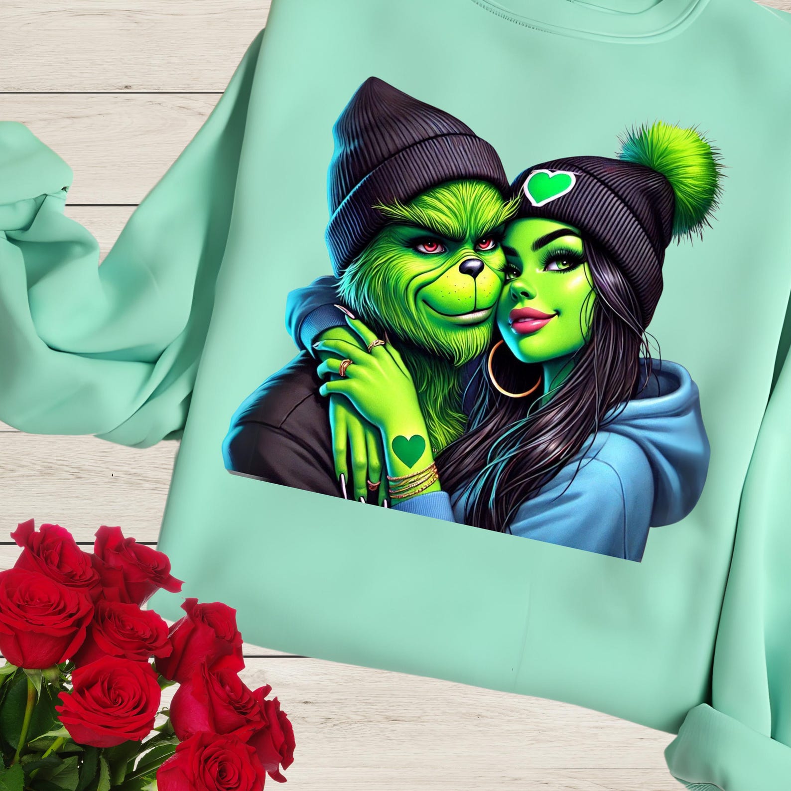 Grouchy Couples Png Design, Grinch Inspired Clipart,gifts for Christmas ...