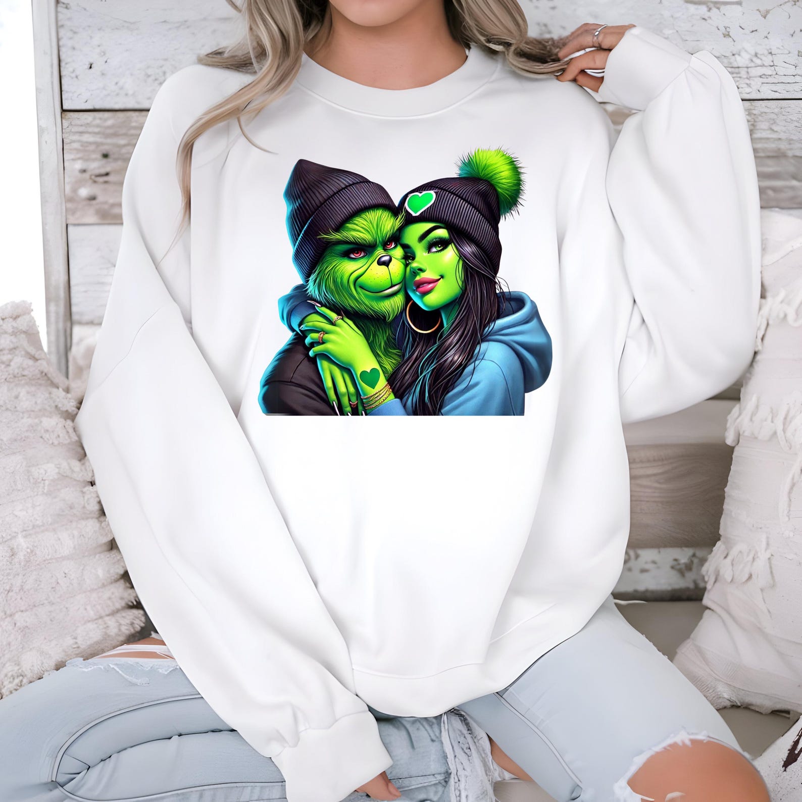 Grouchy Couples Png Design, Grinch Inspired Clipart,gifts for Christmas ...