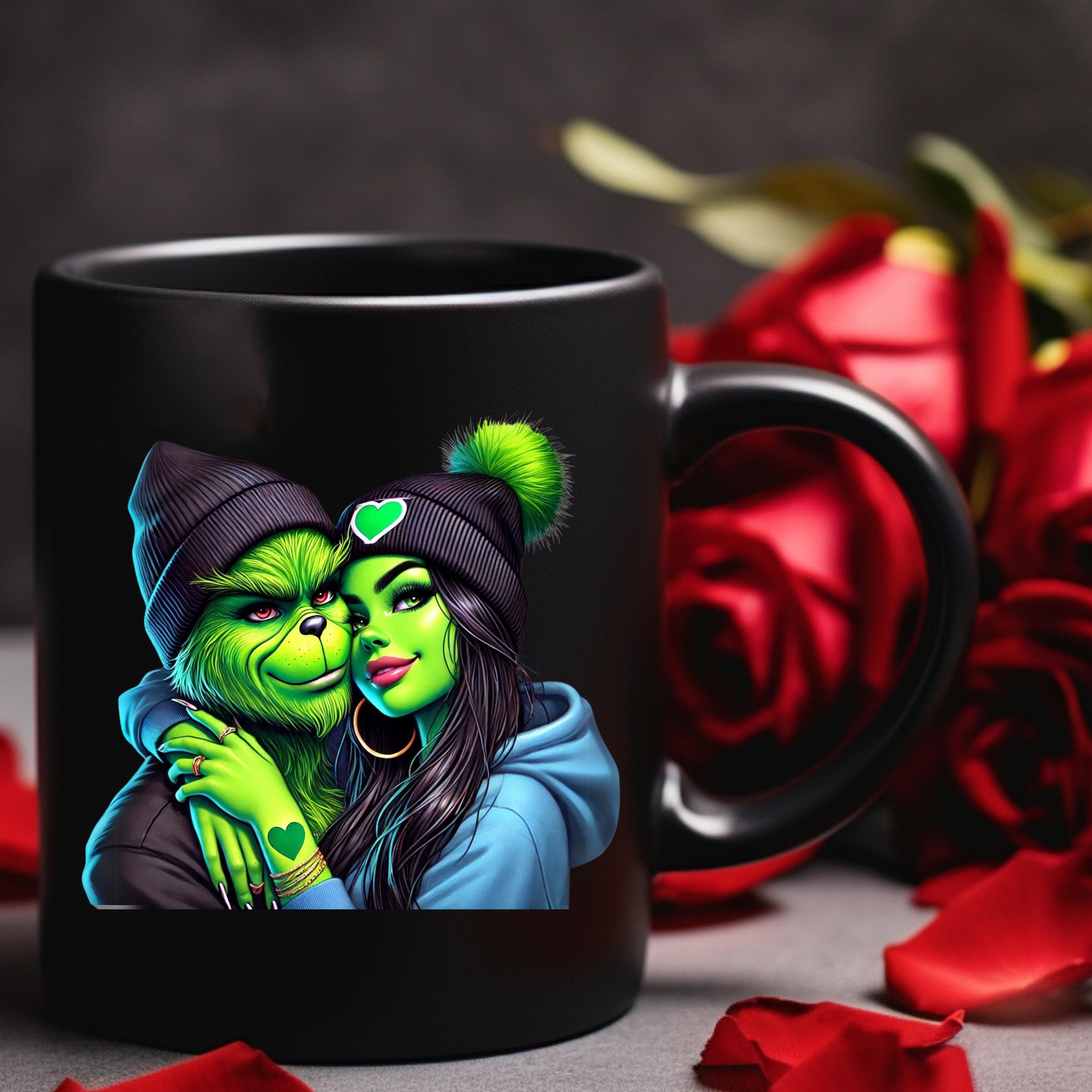 Grouchy Couples Png Design, Grinch Inspired Clipart,gifts for Christmas ...