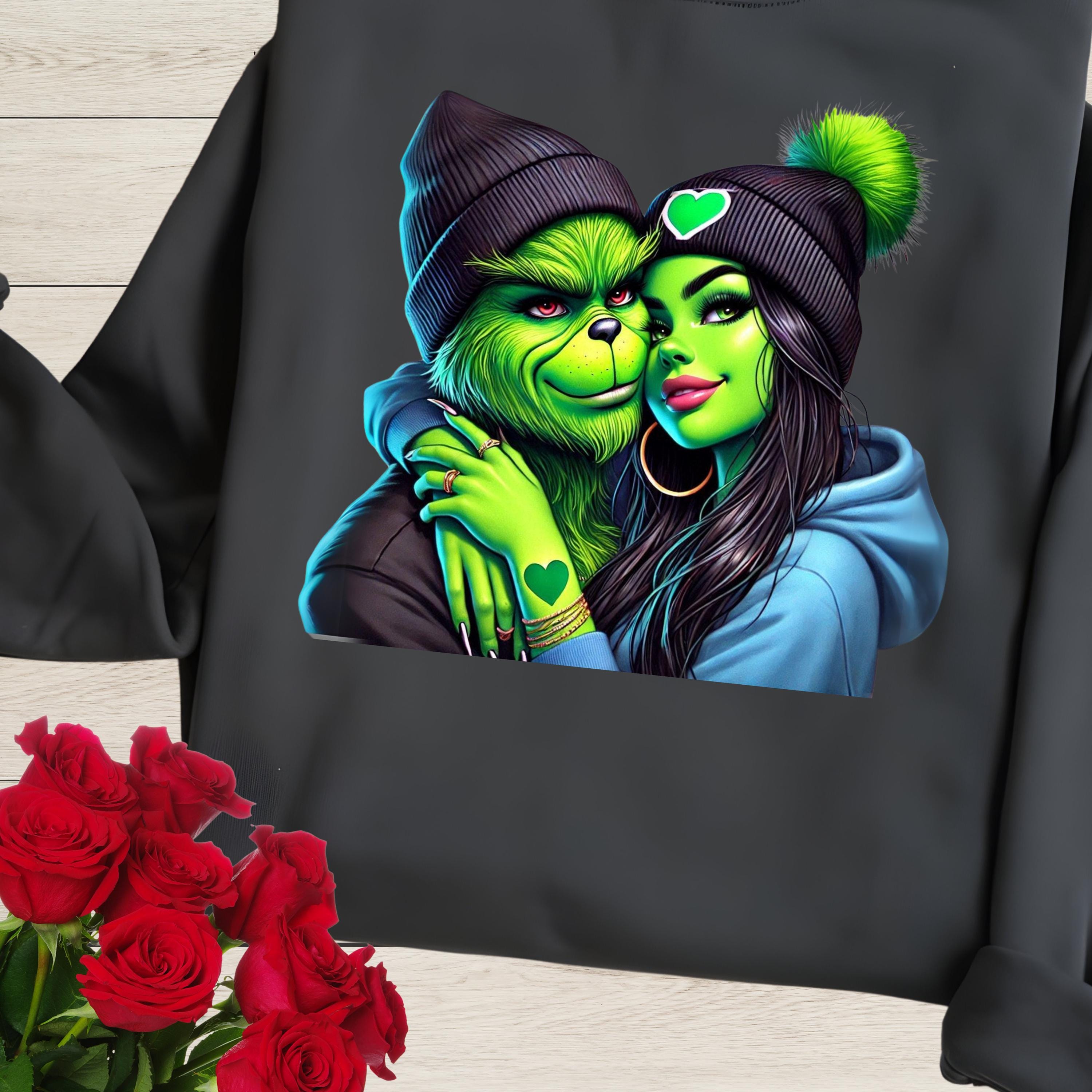 Grouchy Couples Png Design, Grinch Inspired Clipart,gifts for Christmas ...
