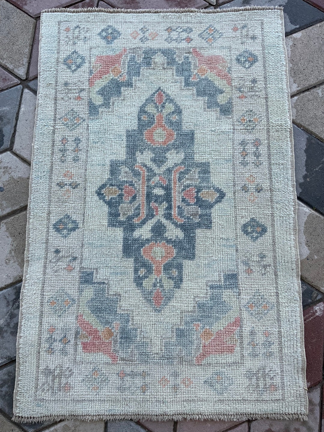 Rug 2 X 4, Handmade Wool Rug, Kitchen Rug, Bedroom Rug, Small Rug ...